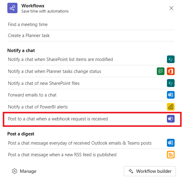 Create a Webhook with Microsoft Power Automate